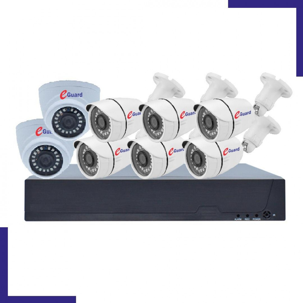 E-Guard 5 megapixel recorder with 8 HD cameras: The perfect solution ...